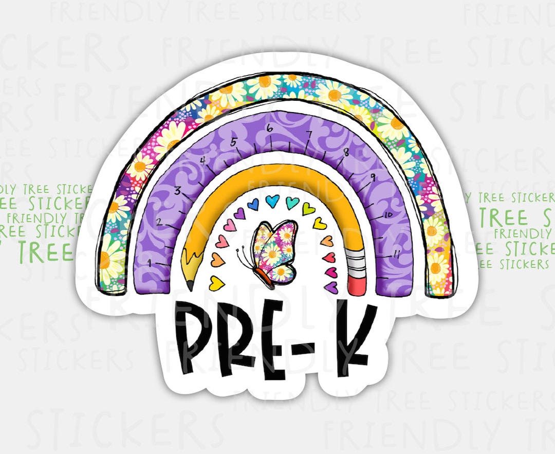 3" Pre-k Sticker, Pre-k Teacher Sticker, School Stickers, Teacher ...
