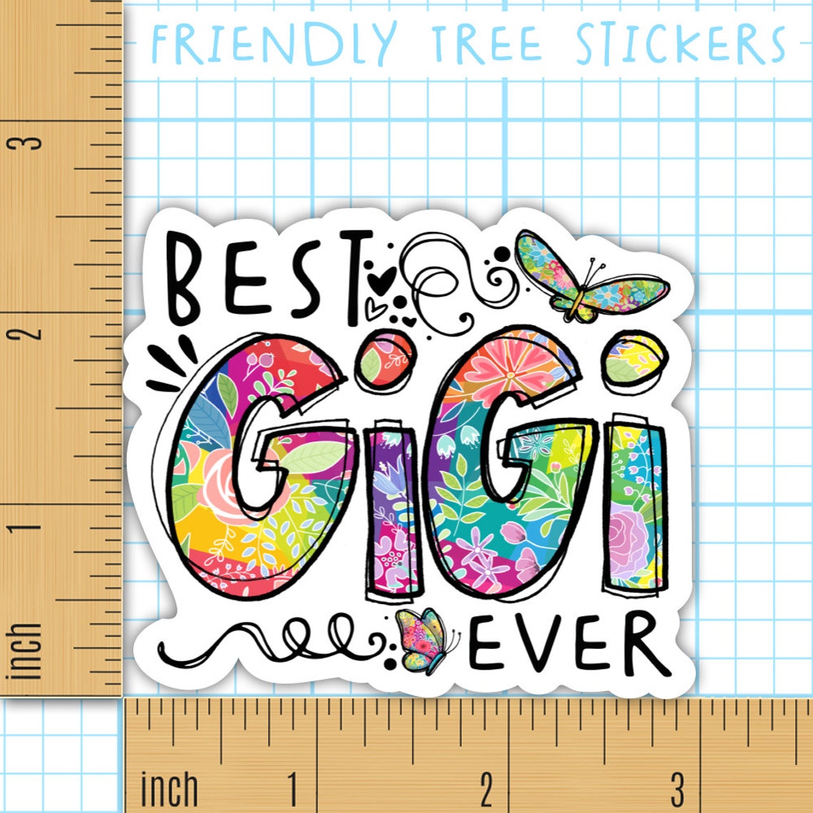3 Best Gigi Ever Sticker Gigi Sticker Gigi Decal Hand - Etsy