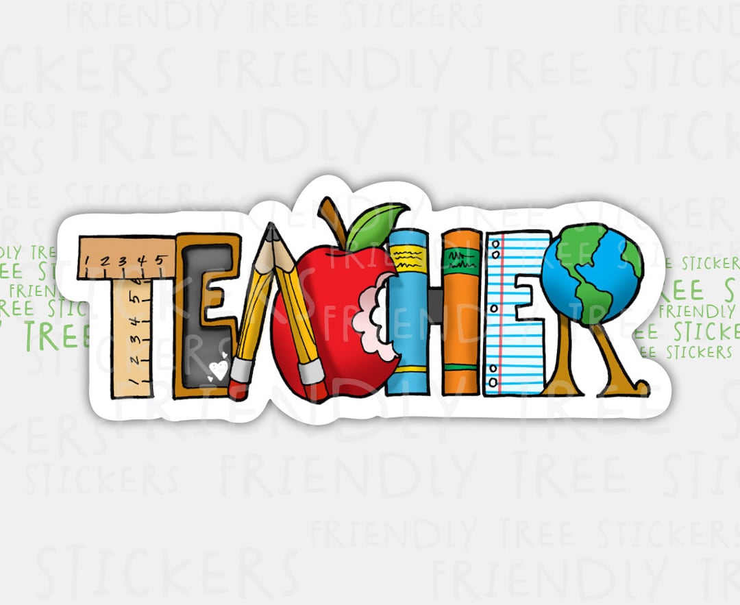 3 Teacher Sticker, Teacher Gift, School Stickers, Teacher Planner ...
