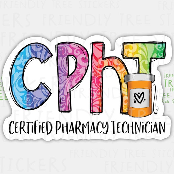 Pharmacy Tech Decal - Etsy