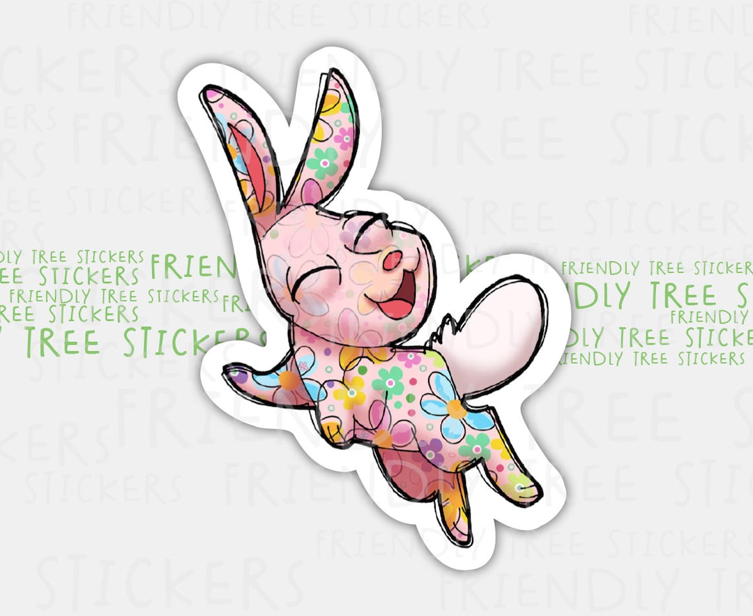 3 Rabbit Sticker, Bunny Sticker, Animal Stickers, Journal Sticker, Cute ...