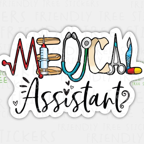3 Medical Assistant Sticker MA Sticker Medical - Etsy