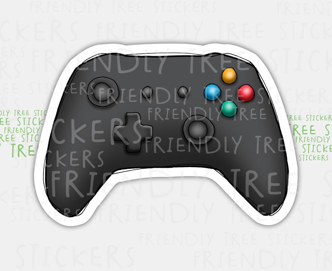 3" Controller Sticker, Controller Sticker, Game Controller Sticker ...