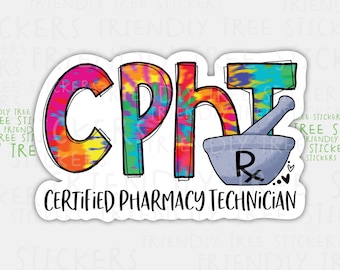 Pharmacy Tech Decal - Etsy