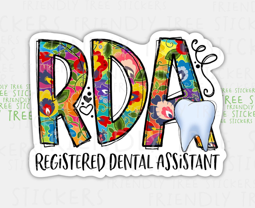 Registered Dental Assistant Sticker, Dental Sticker, Dentist Sticker ...