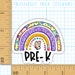 3 Pre-k Sticker, Pre-k Teacher Sticker, School Stickers, Teacher ...