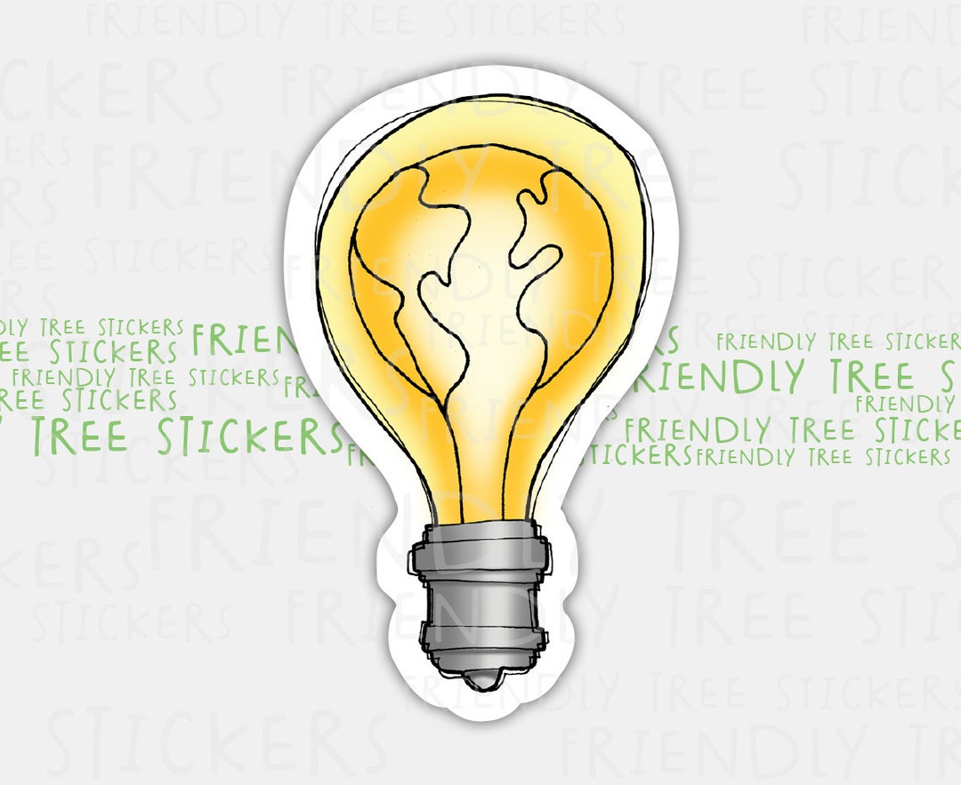 3 Light Bulb Sticker, Light of the World Sticker, Be the Light Sticker ...