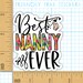 3 Best Nanny Ever Sticker Nanny Sticker Nanny Decal - Etsy