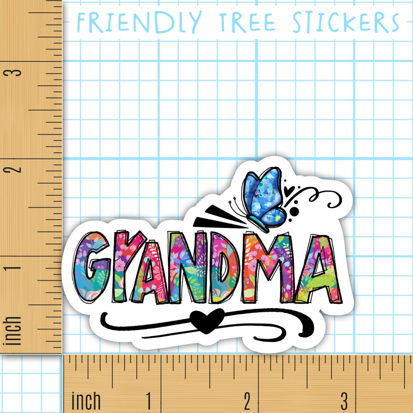 3 Grandma Sticker Hand Drawn Stickers Grandma - Etsy