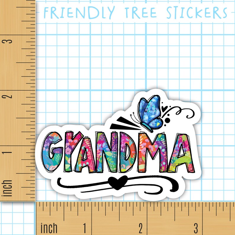 3 Grandma Sticker Hand Drawn Stickers Grandma - Etsy