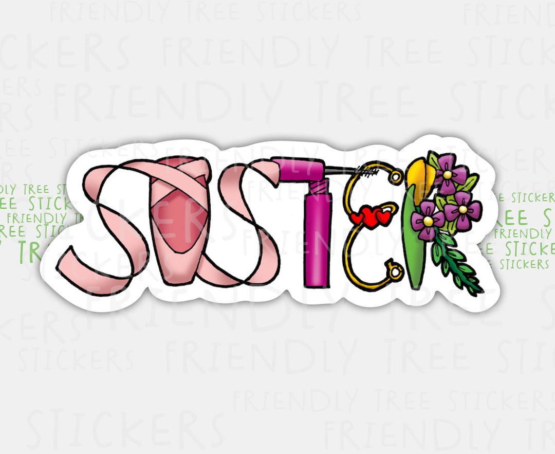 3 Sister Sticker, Family Sticker, Big Sister Sticker, Sister, Sister ...