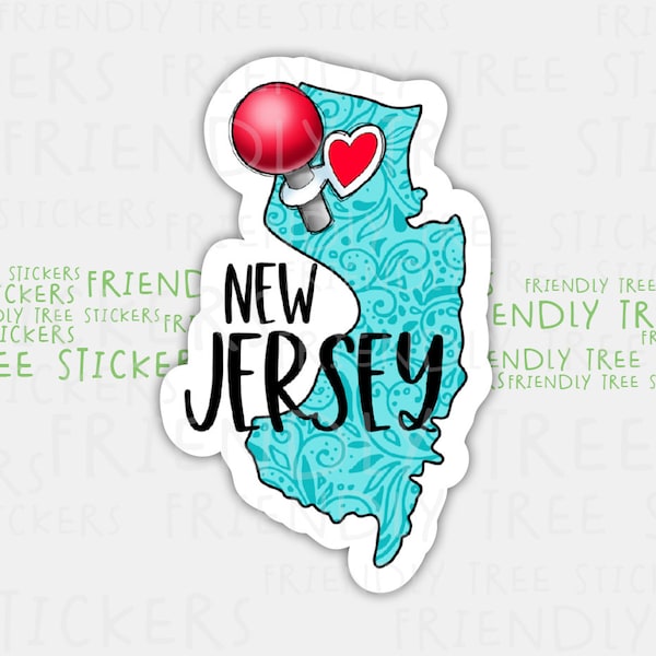 New Jersey Decal - Etsy