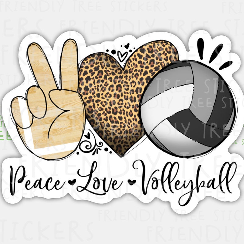 Volleyball Stickers - Etsy