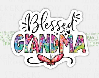 3 Grandma Sticker Hand Drawn Stickers Grandma | Etsy