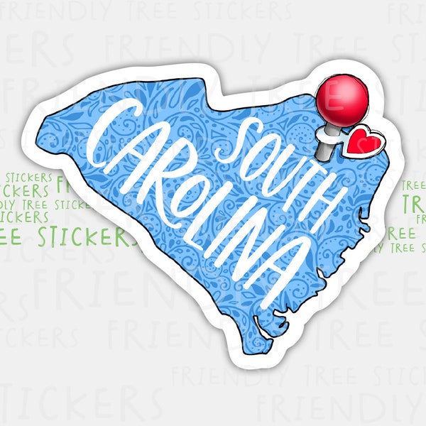 South Carolina Decal - Etsy