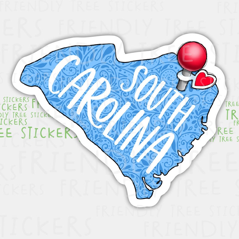 South Carolina Decal - Etsy
