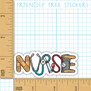 3" Nurse Sticker, Medical Sticker, Nursing Sticker, Nurse Life, Nurse ...