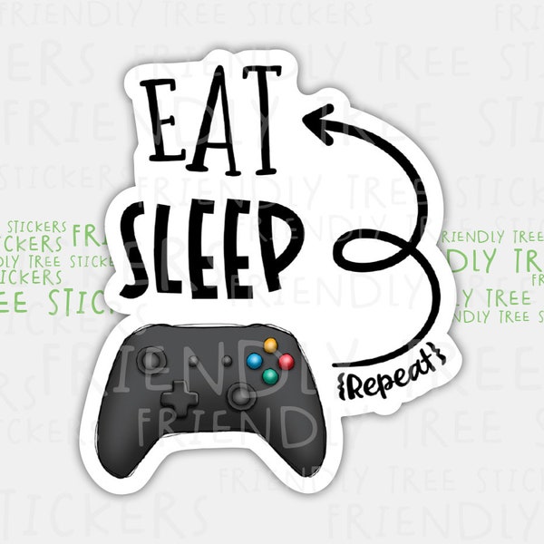 Eat Sleep Game Decal - Etsy