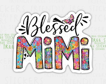 Mimi Mobile Decal Mimi Gift Happiness is Being a Mimi Car - Etsy
