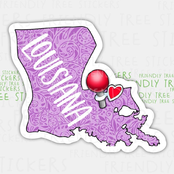 Louisiana Decal - Etsy