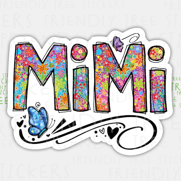 Mimi Sticker - Etsy