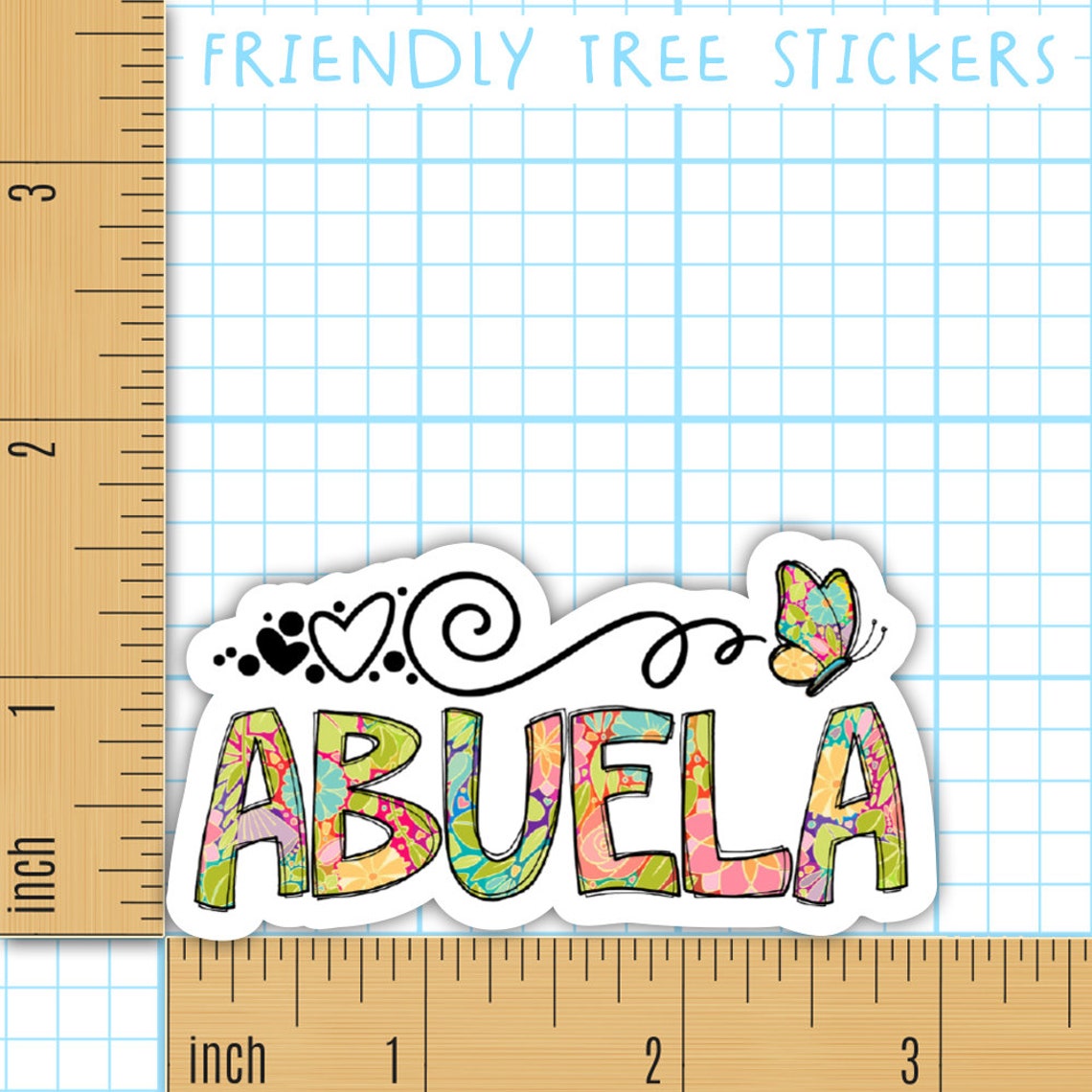 Abuela Sticker: Floral Grandma Decal, Waterproof Vinyl - 834 - Etsy