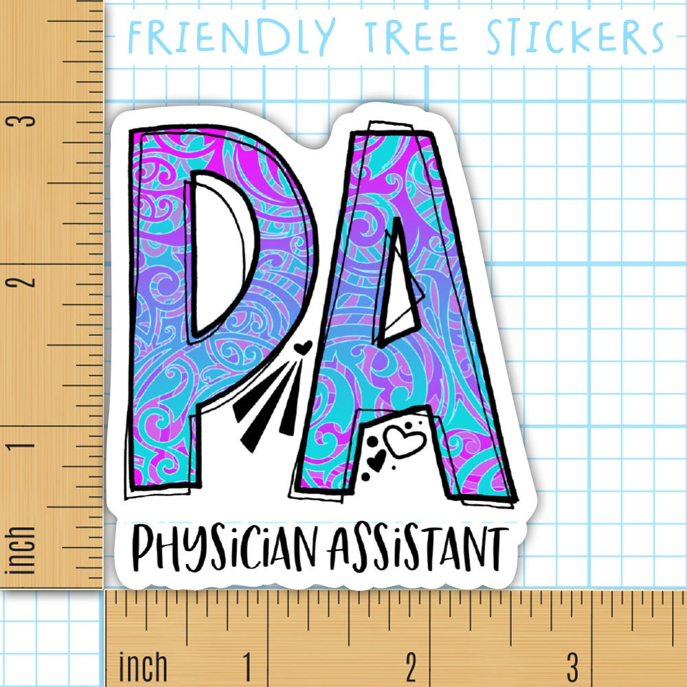 Physician Assistant Sticker: Waterproof Medical Decal (3