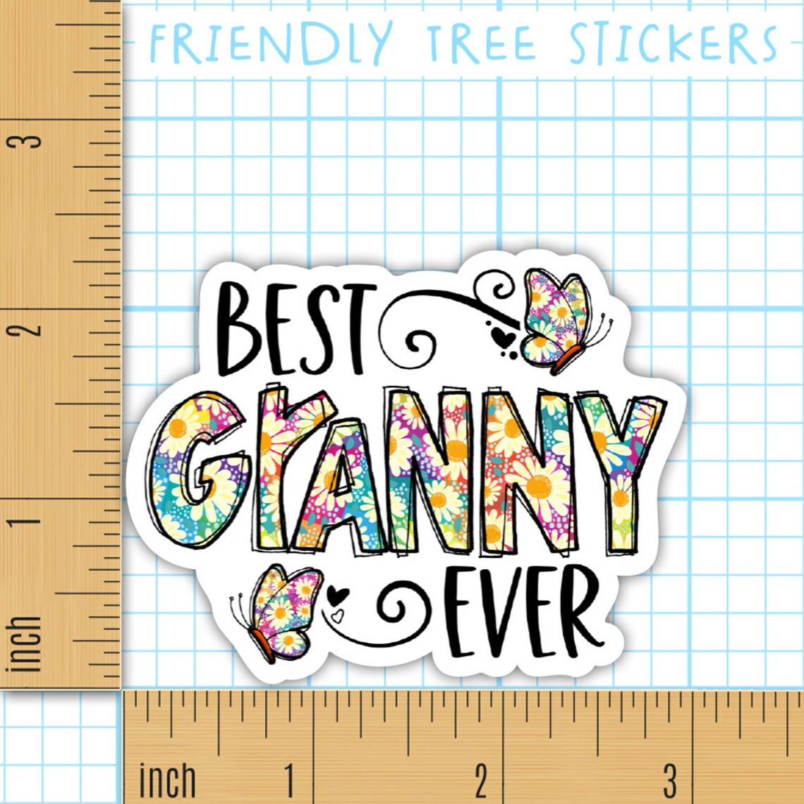 3 Best Granny Ever Sticker Granny Sticker Granny | Etsy