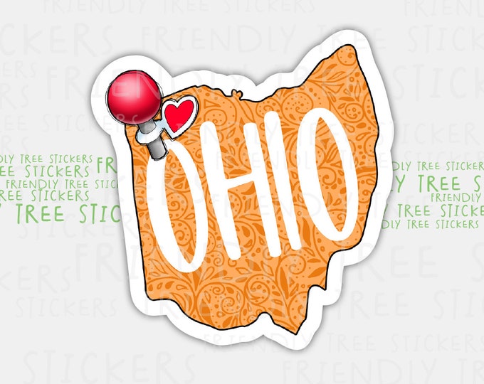Ohio State Outline Vinyl Decal Sticker - Etsy