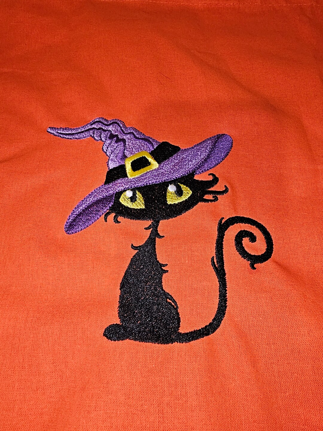 Carry Your Halloween Magic Personalized Embroidered Cat Tote - Etsy