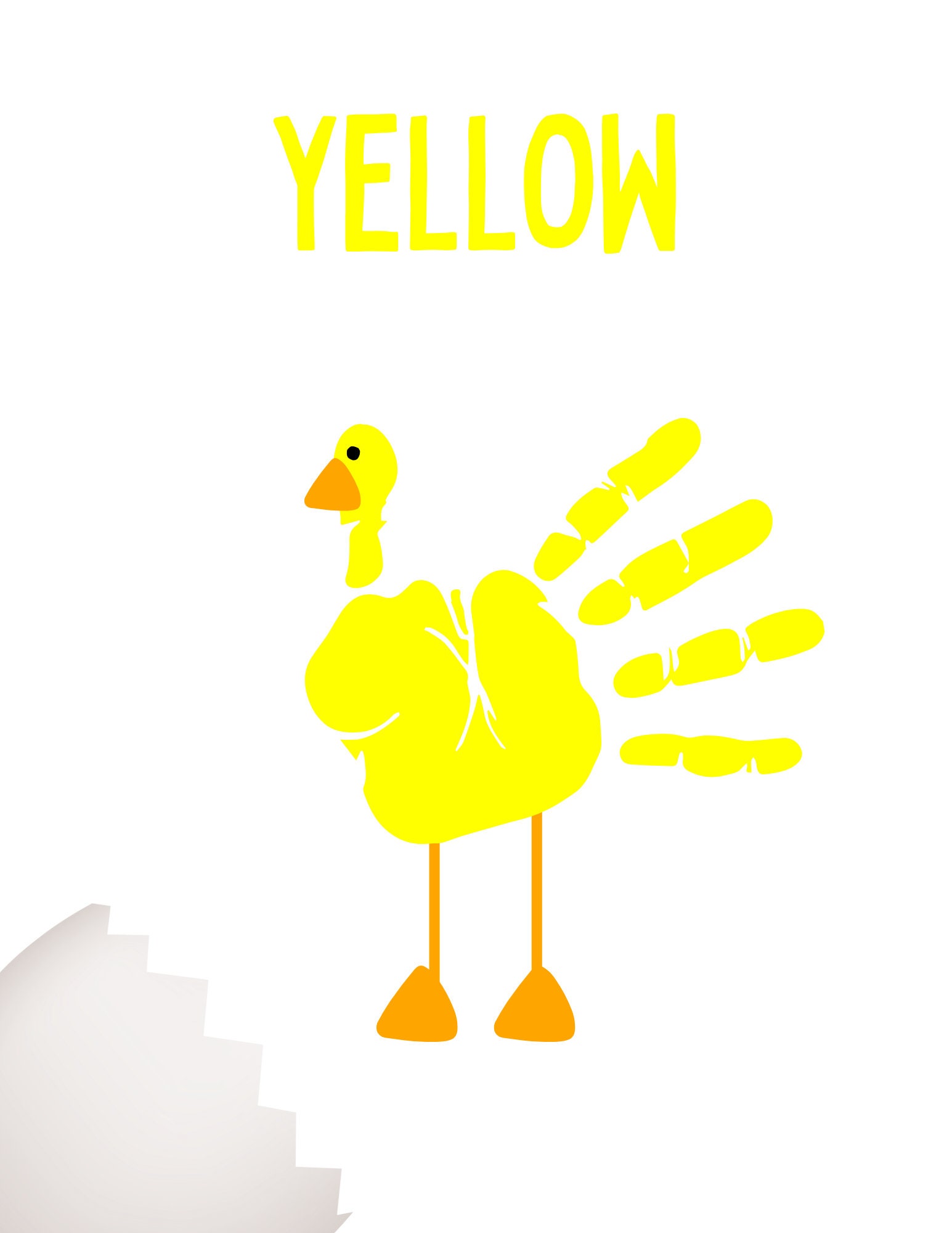 Colorful Handprint Book, Preschool Art Craft, Preschool Color Activity ...