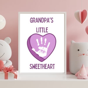 Valentine's Day Toddler Handprint Crafts, Preschool Valentine's Day ...