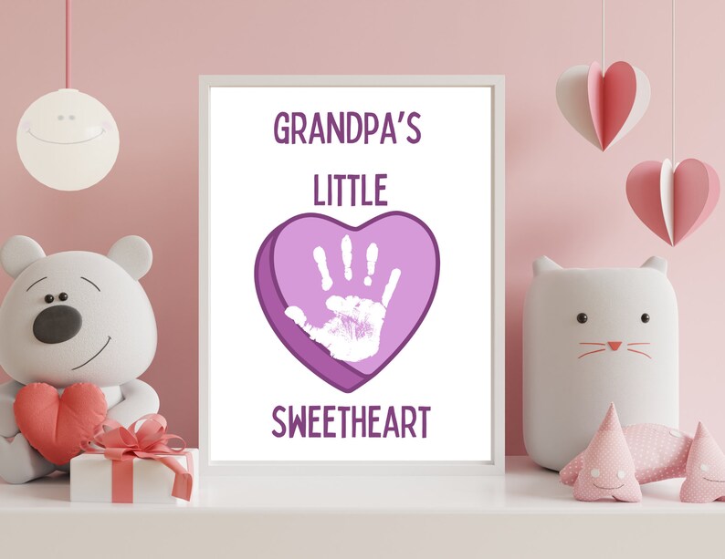 Valentine's Day Toddler Handprint Crafts, Preschool Valentine's Day ...
