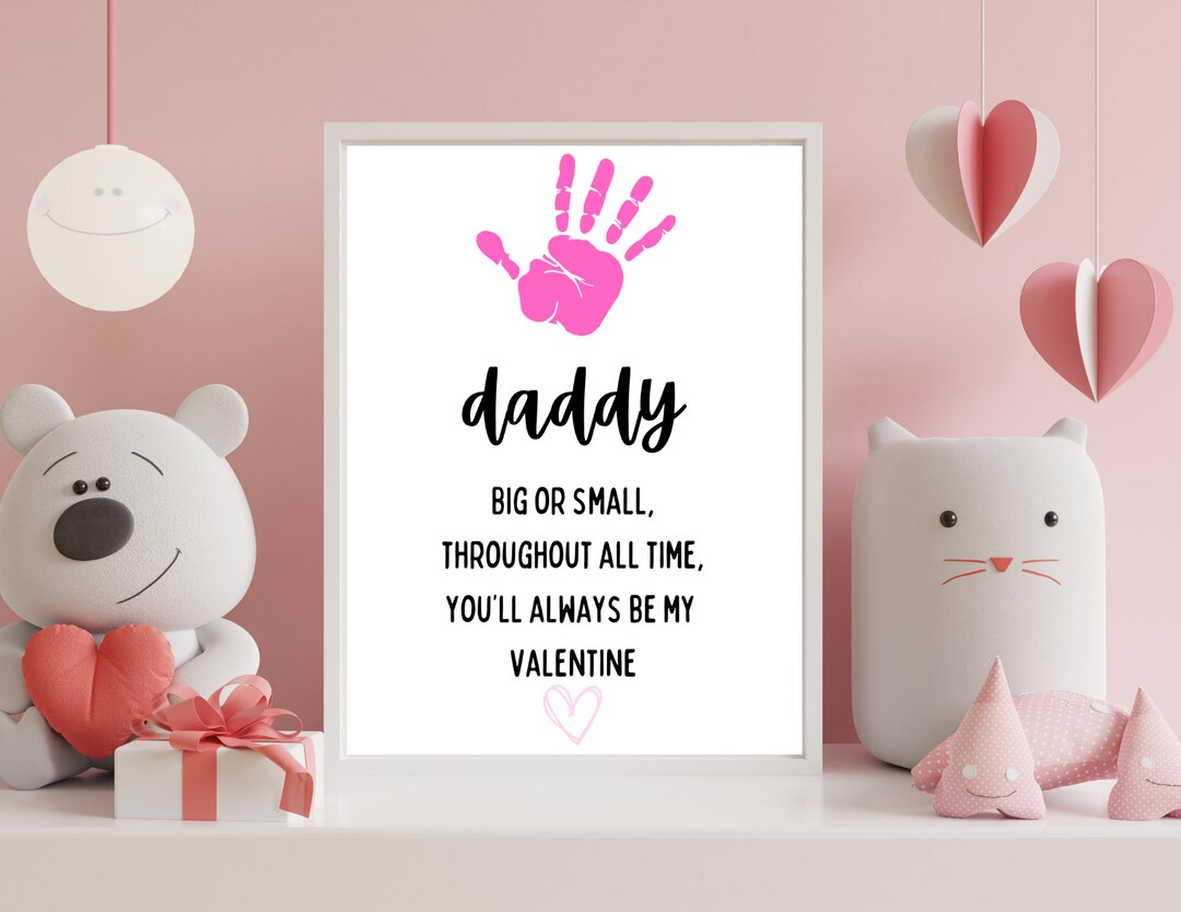 Valentine's Day Toddler Handprint Crafts, Preschool Valentine's Day ...