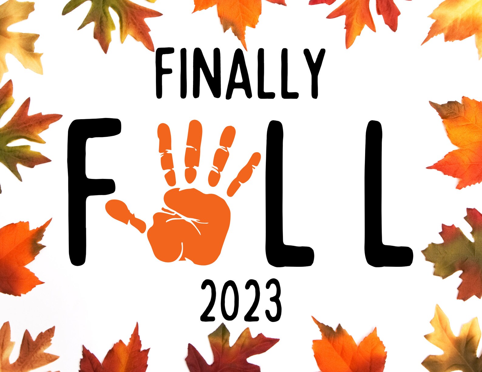 September Handprint Keepsake Printable Bundle - Etsy