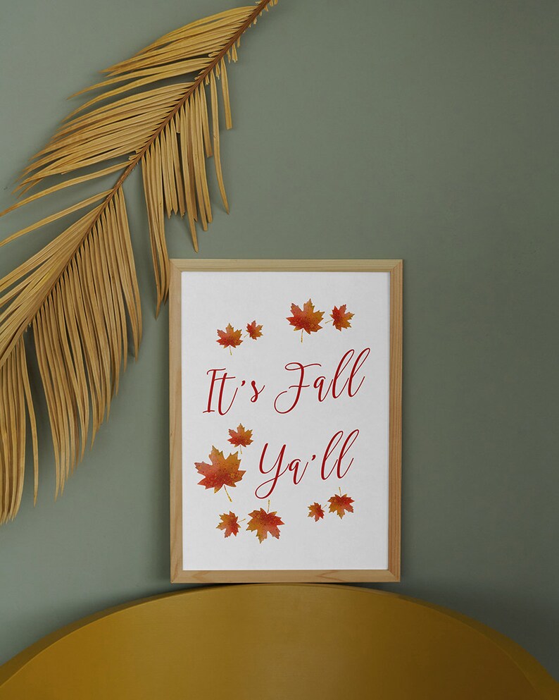 Fall Wall Decor Printable Bundle, Home Decor - Etsy