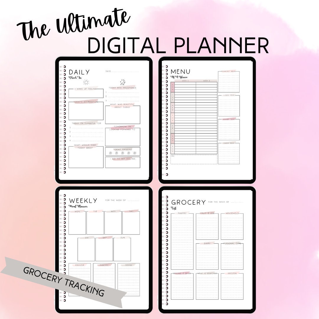 Digital Planner 2023 2024 Digital Planner, Daily, Weekly, Monthly ...