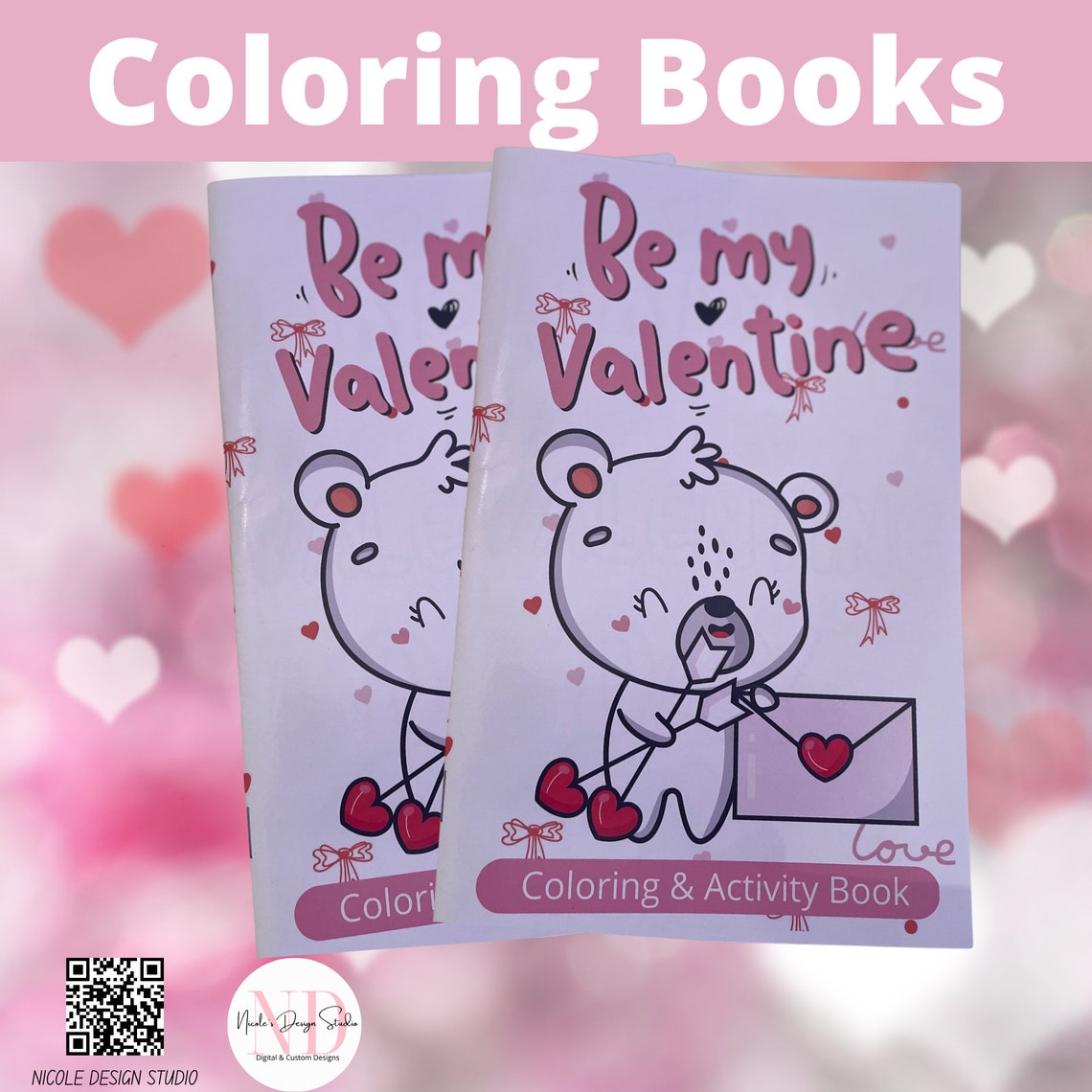 Valentine Coloring Books, Valentine's Day, Coloring Book, Cute Bears ...
