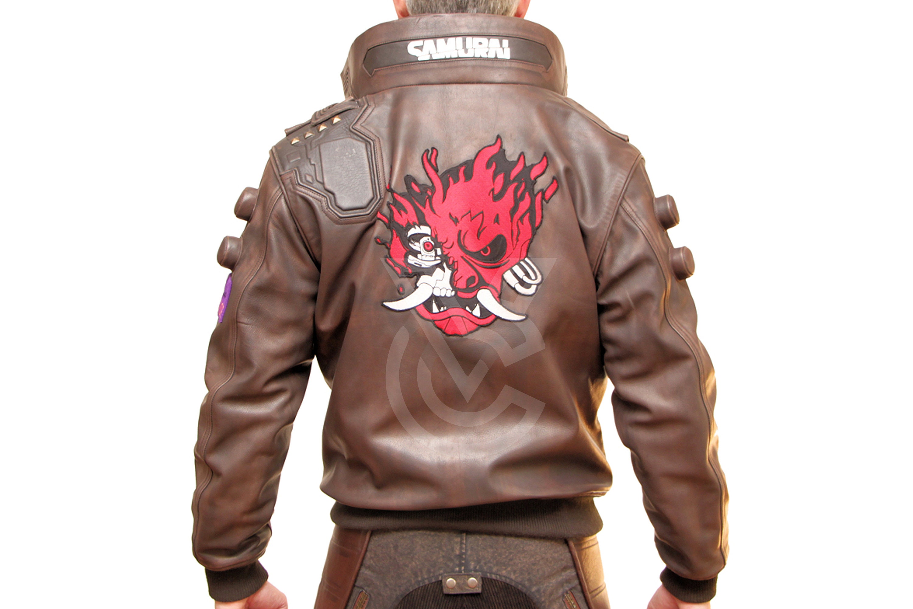 Cyberpunk 2077 Samurai Jacket Mens Leather Jacket Cosplay - Etsy