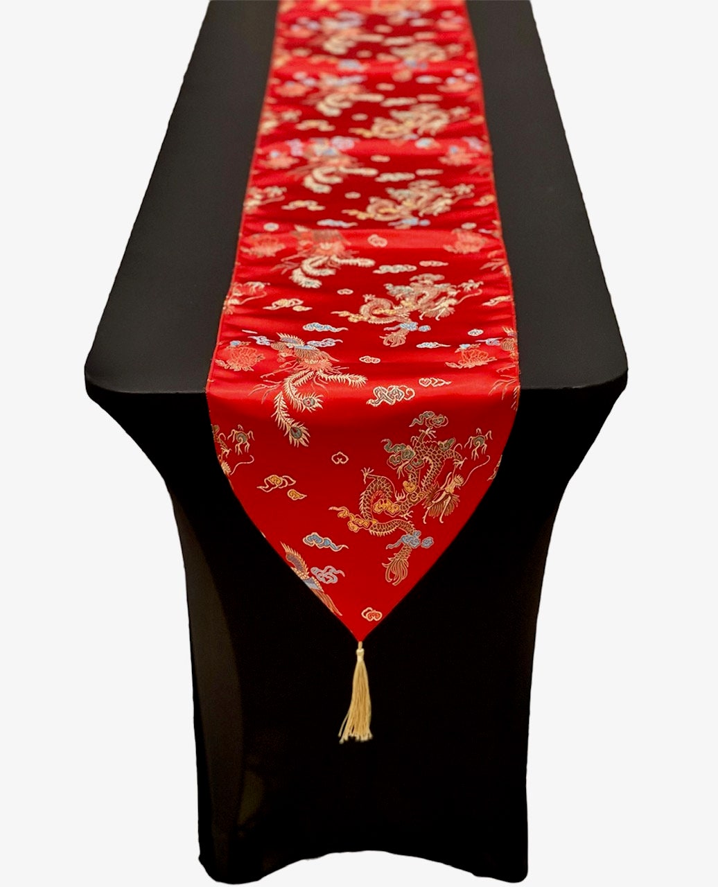 Chinese Dragon Brocade Fabric Custom Table Runner - Etsy