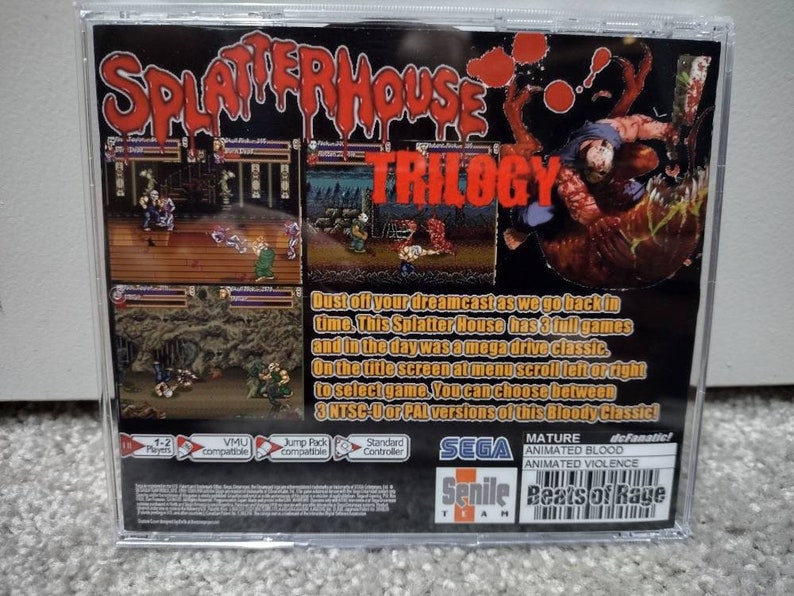 Splatterhouse Trilogy Sega Dreamcast - Etsy