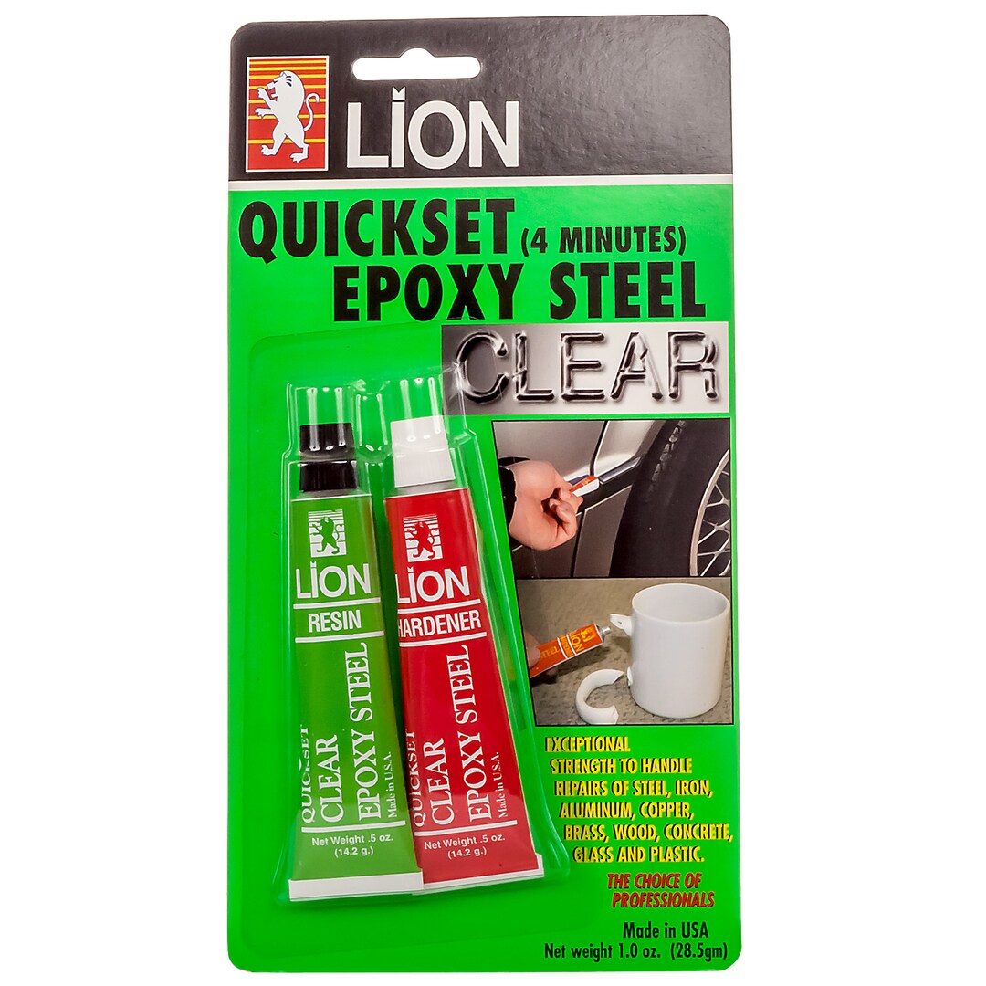 LION 4 Minute Quickset Epoxy Steel (clear) Jewelry - Etsy