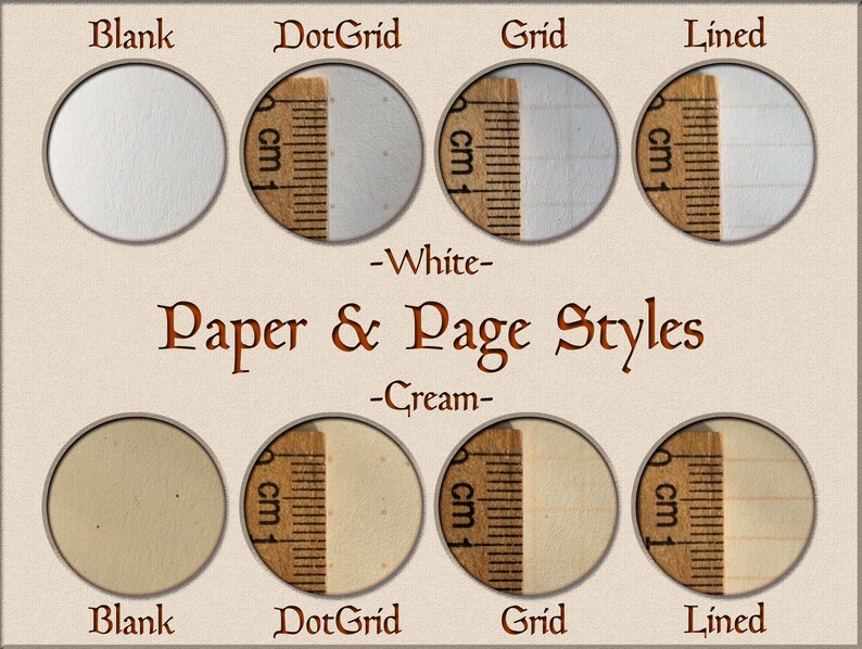 A6 [+SLIM] Handmade Booklets | Lined, Blank, Grid, Dot Grid ...
