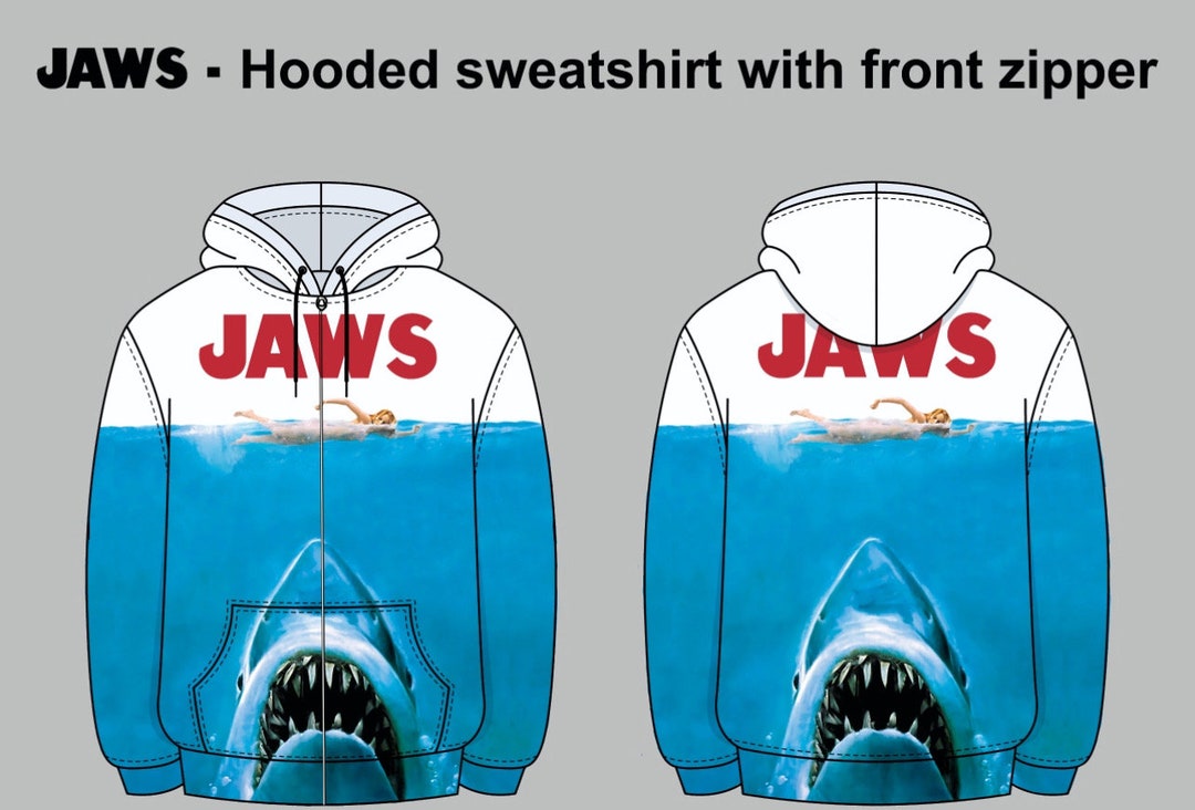 Jaws Hoodie, Sweatshirt, T Shirt, Move Prop - Etsy