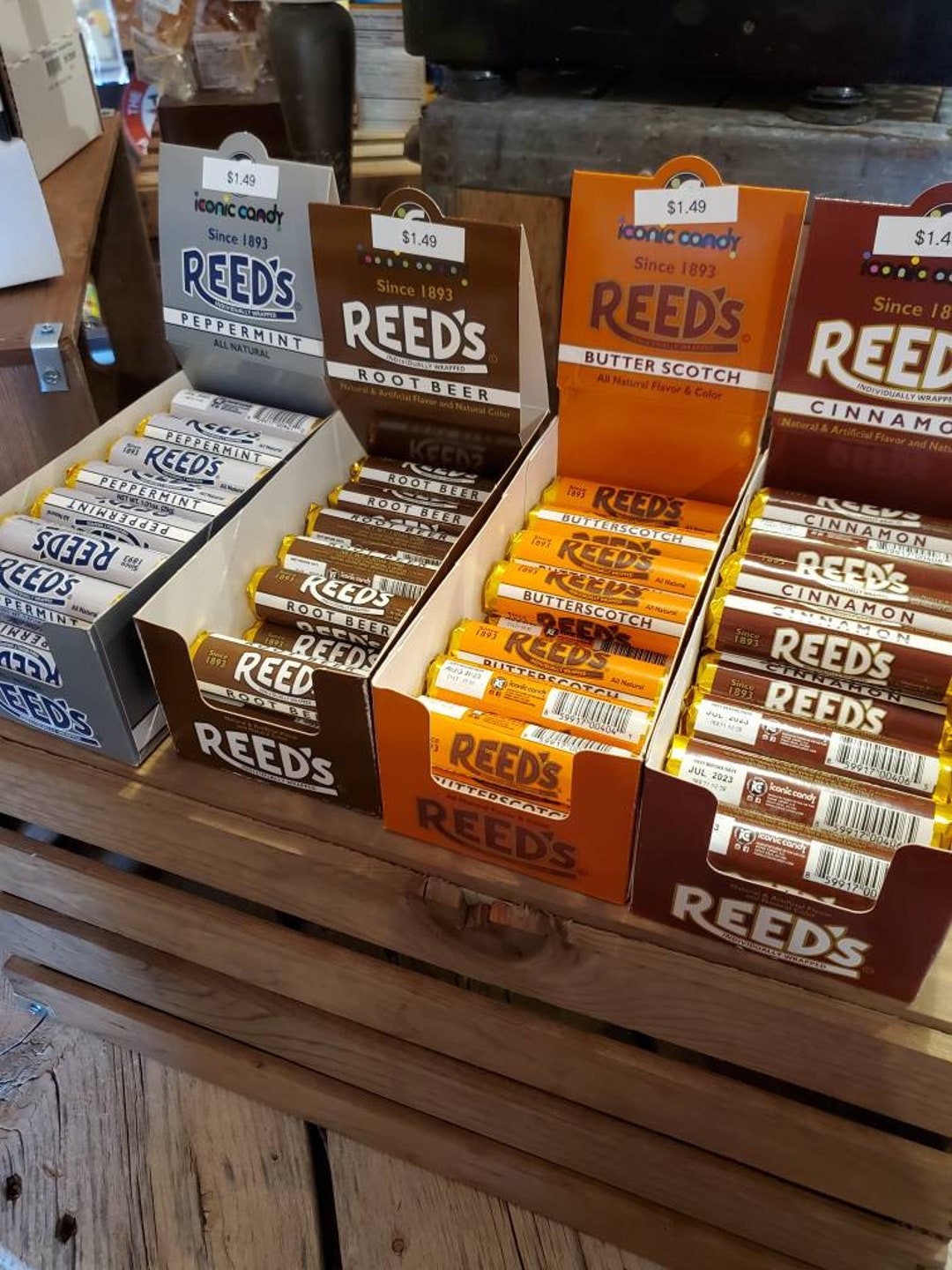Reeds . Pack of 4. Nostalgic Candies Since 1893 - Etsy