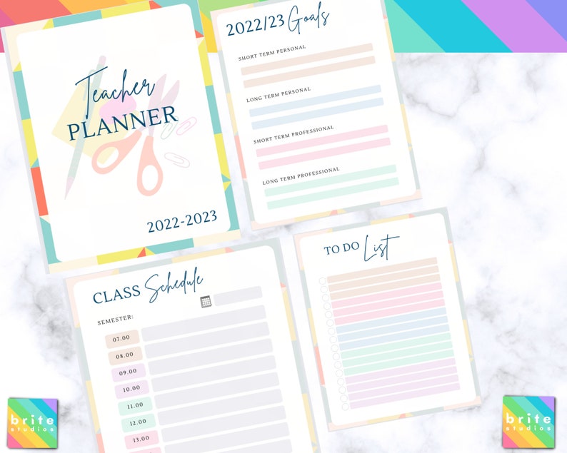 2022-2023 Teacher Digital Planner I Printable Back to School - Etsy