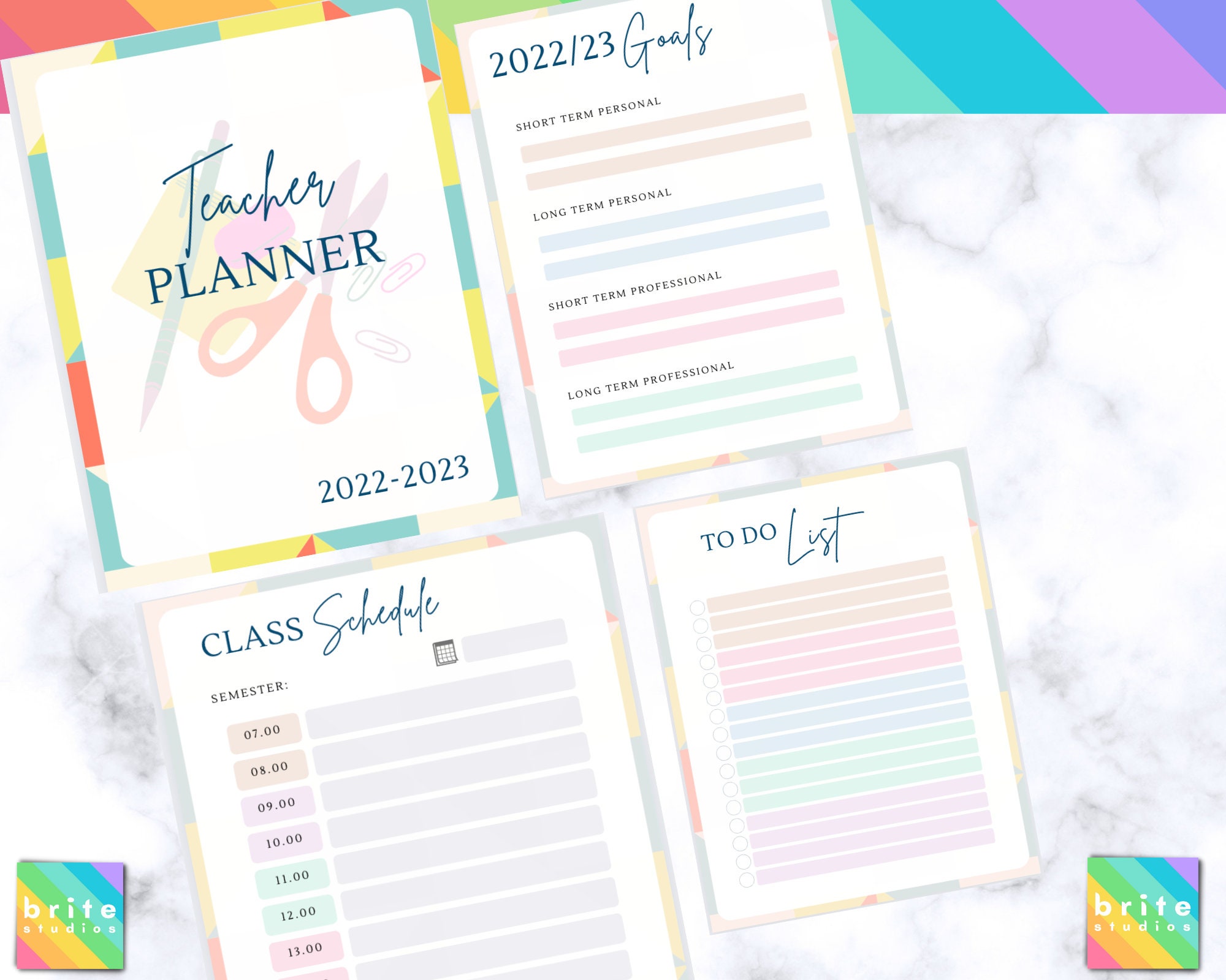 2022-2023 Teacher Digital Planner I Printable Back to School - Etsy