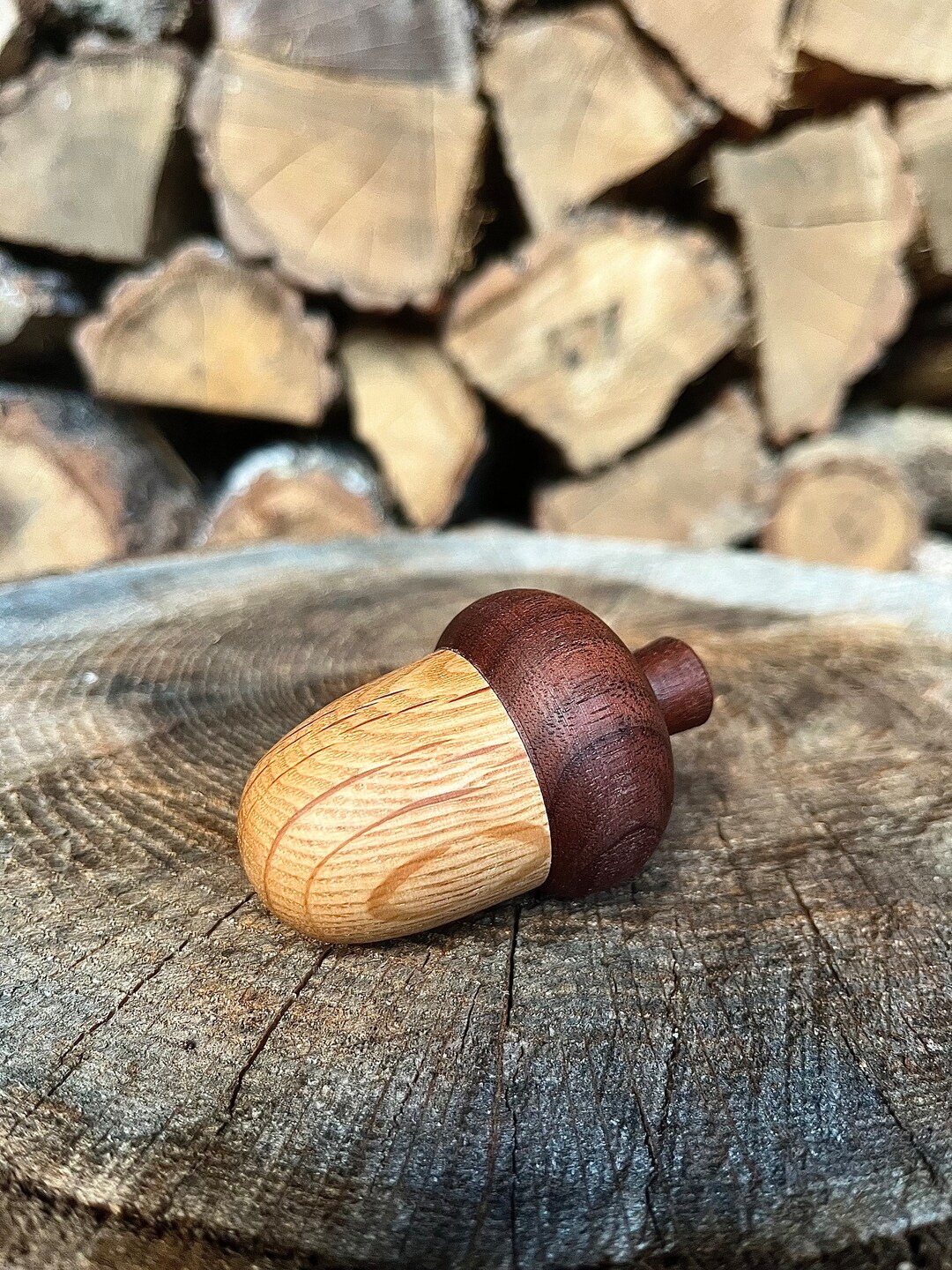 White Oak Acorn Box - Etsy