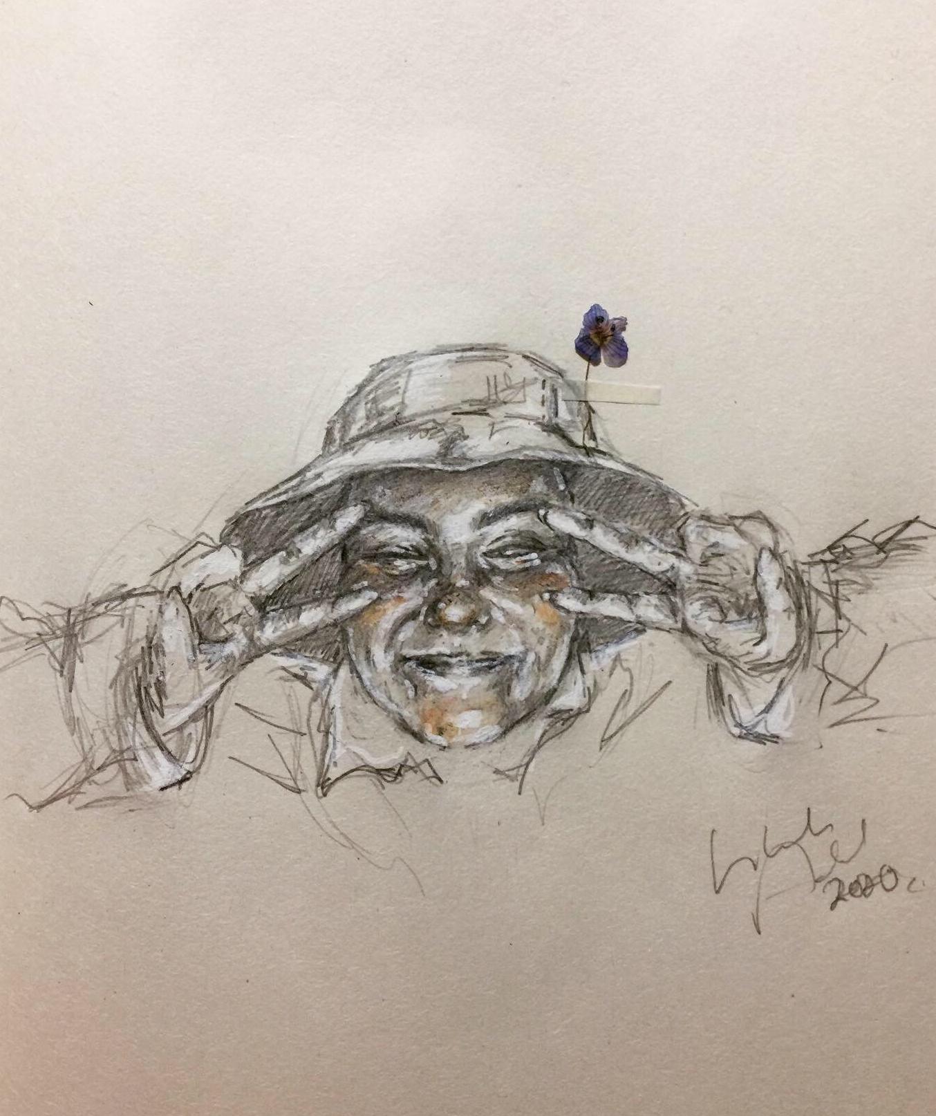 Small Custom Hand Drawn Pencil Portrait Sketch, Mini Portraits ...