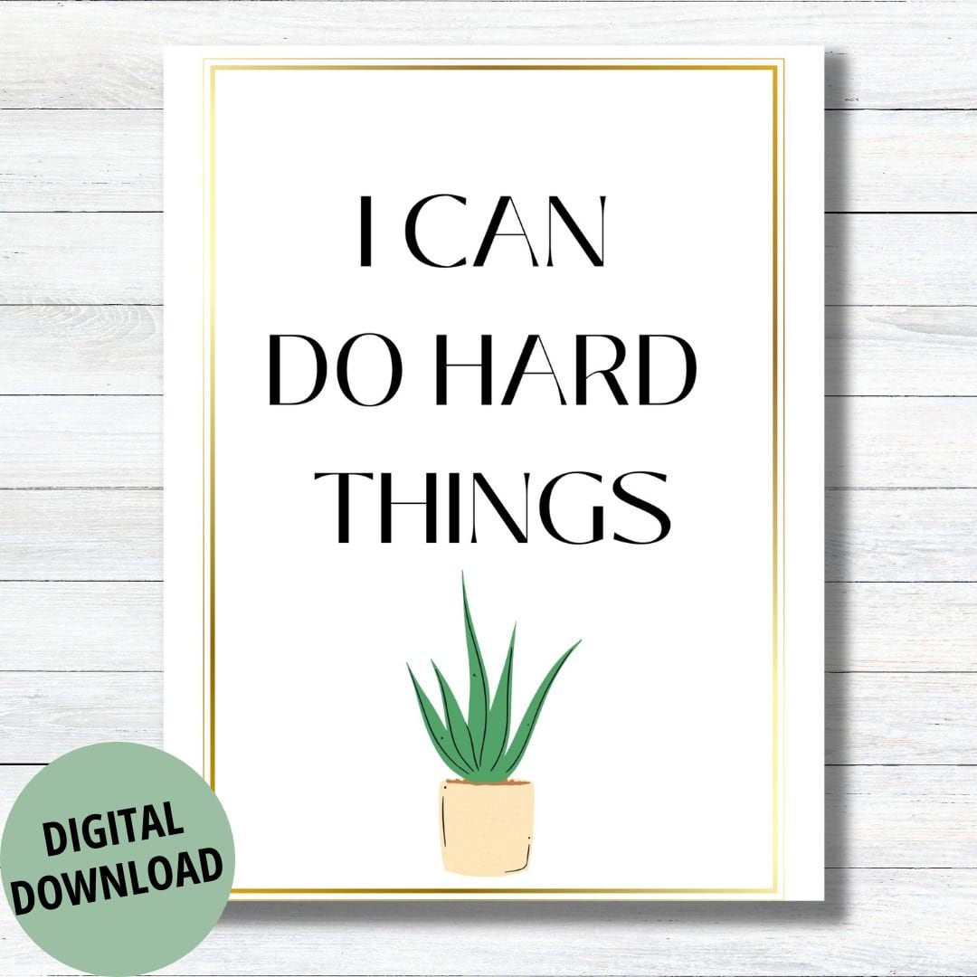 Growth Mindset Printable Posters Greenery Theme Classroom Decor - Etsy
